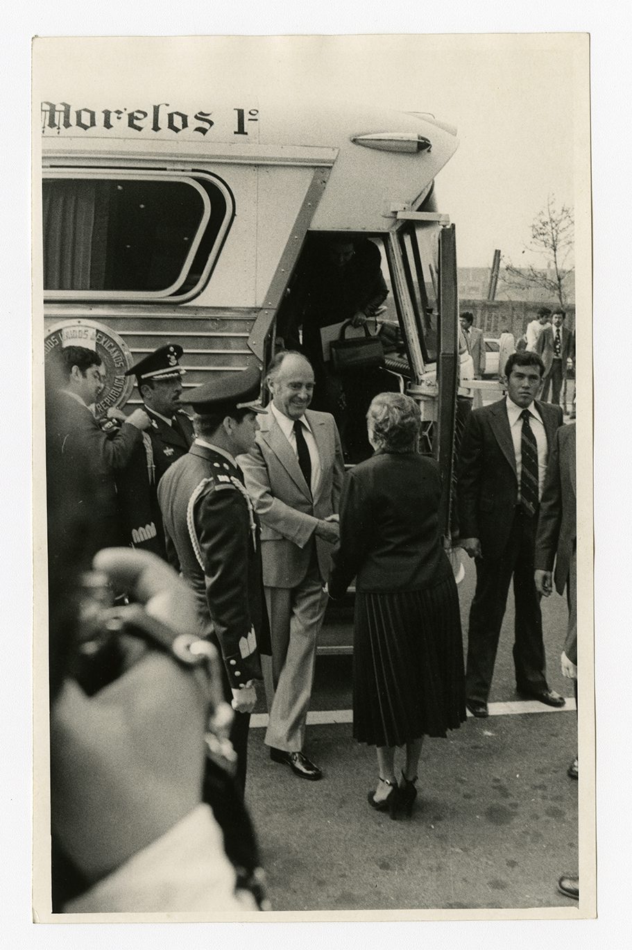Margarita Michelena recibe a José López Portillo, presidente de México ...